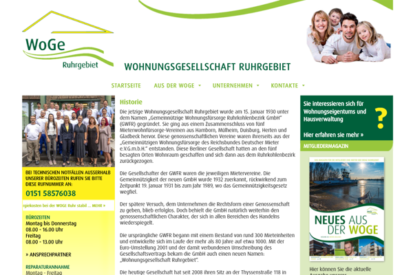 Historie - WOGE.RUHR